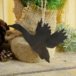 Goose Bird Metal Christmas Tree Ornament Holiday Decoration Raw Steel ...
