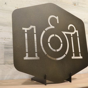 Custom Metal Logo Sign, With Stand - Etsy