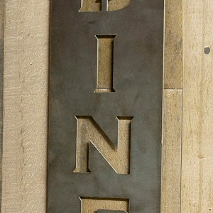 Diner Vertical Sign Arrow Metal Sign Left or Right Facing - Etsy