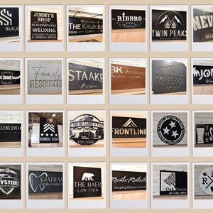 Handcrafted Custom Metal Logo Sign - Personalized Business Signage - Etsy