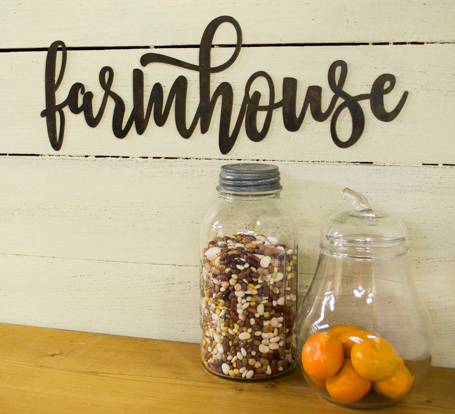 Farmhouse Metal Sign Farmhouse Decor Rustic Raw Metal Word - Etsy