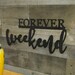Forever Weekend Metal Sign Kitchen Living Foyer Decor - Etsy