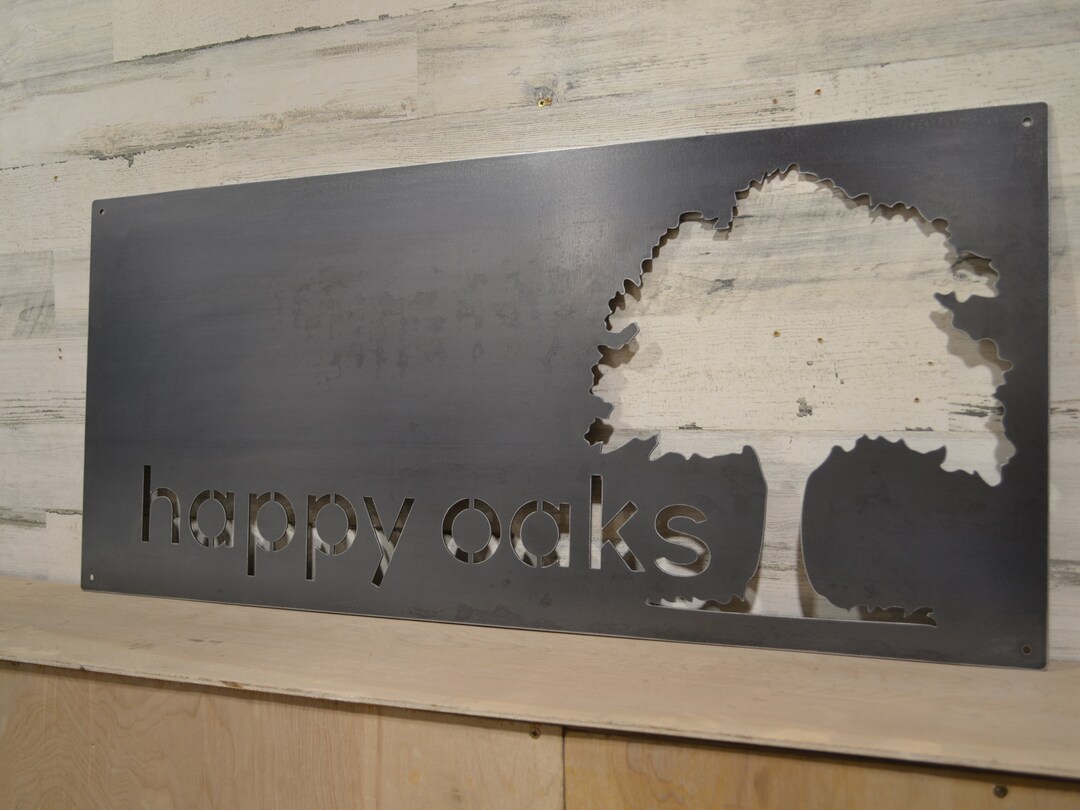 Custom Steel Business Signs - Outdoor Building Sign - Office Sign ...