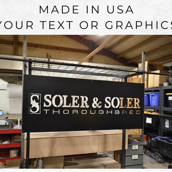 Metal Logo Sign - Etsy