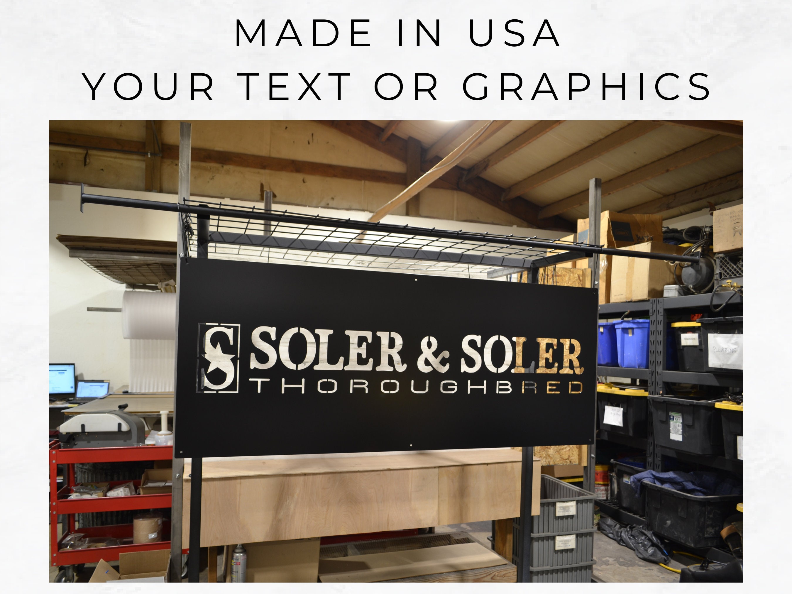 Custom Large Metal Logo - Etsy