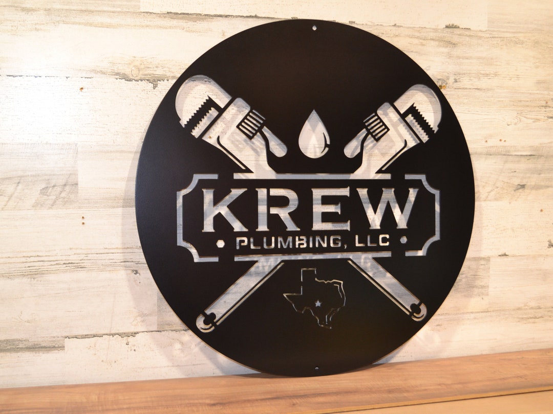 Custom Steel Business Sign - Outdoor Metal Sign - Lobby Sign - Large ...