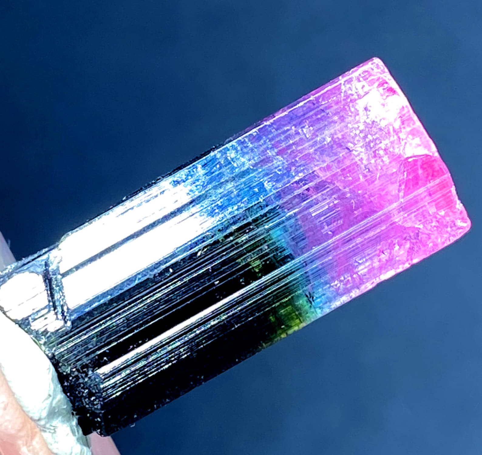 Natural Tri Color Tourmaline Crystal From Afghanistan 31.40 | Etsy