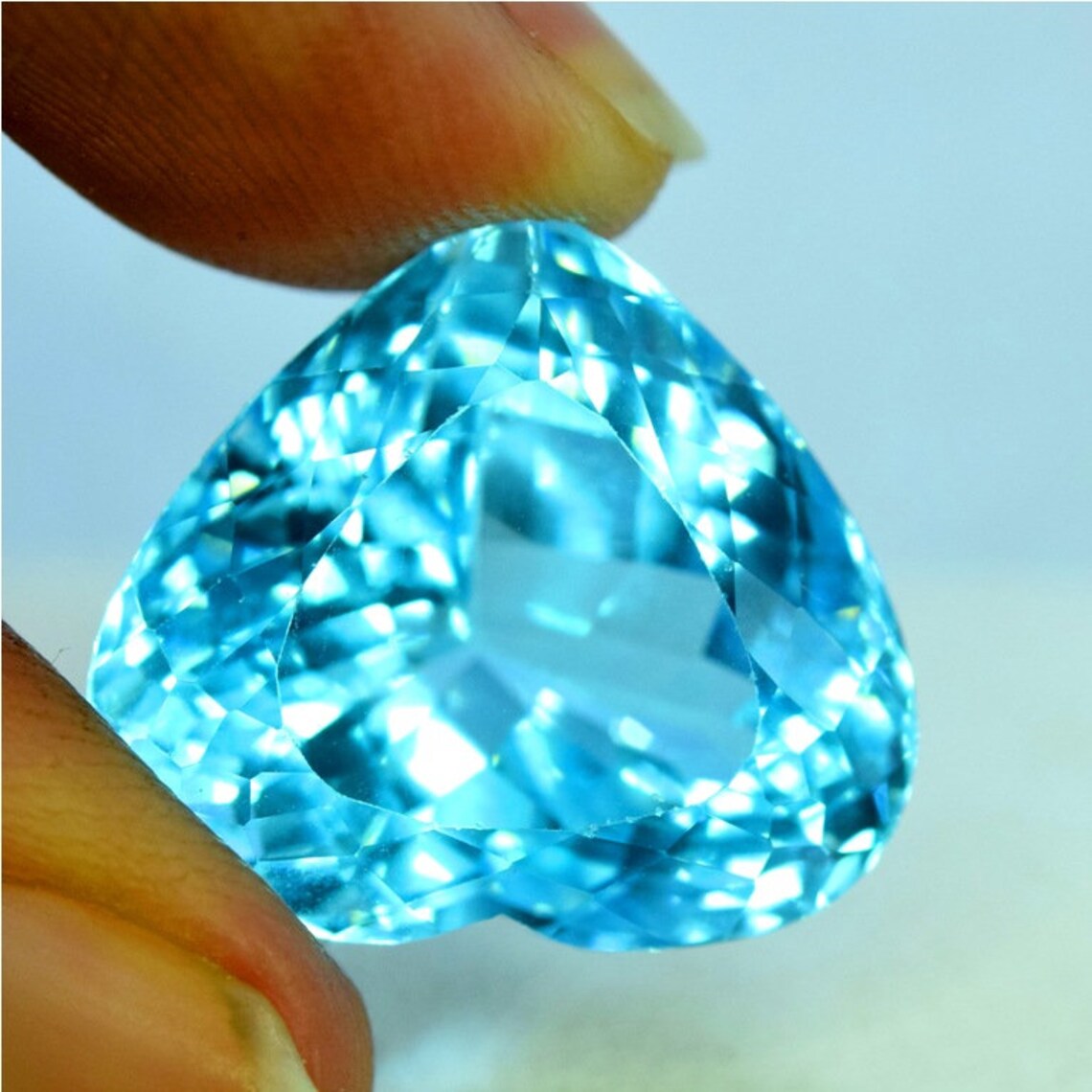 Blauer Topas Edelstein Schweizer Blau Topas 2480 cts 18 | Etsy