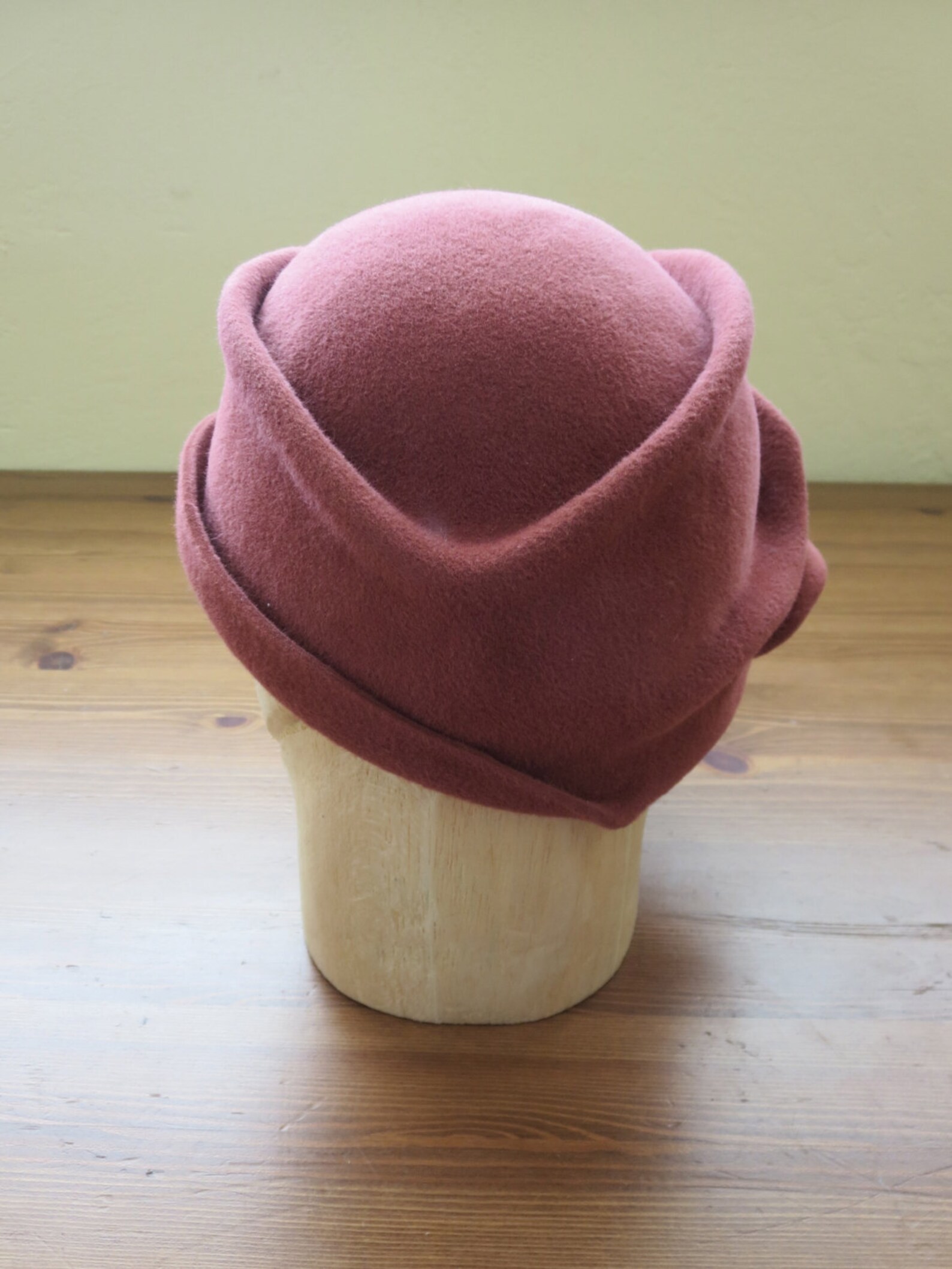 Hand-blocked Freeform Women's Hat in Terra Cotta Fur Felt - Etsy