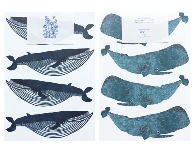 Kata Kata Mini Wrapping Paper Whale - Etsy