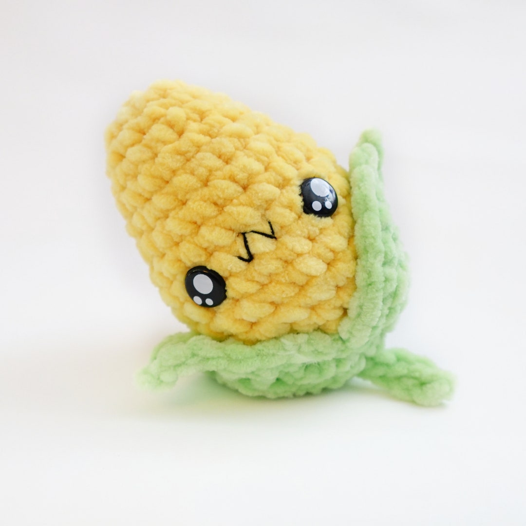 Big Fluffy Corn Plushie - Etsy