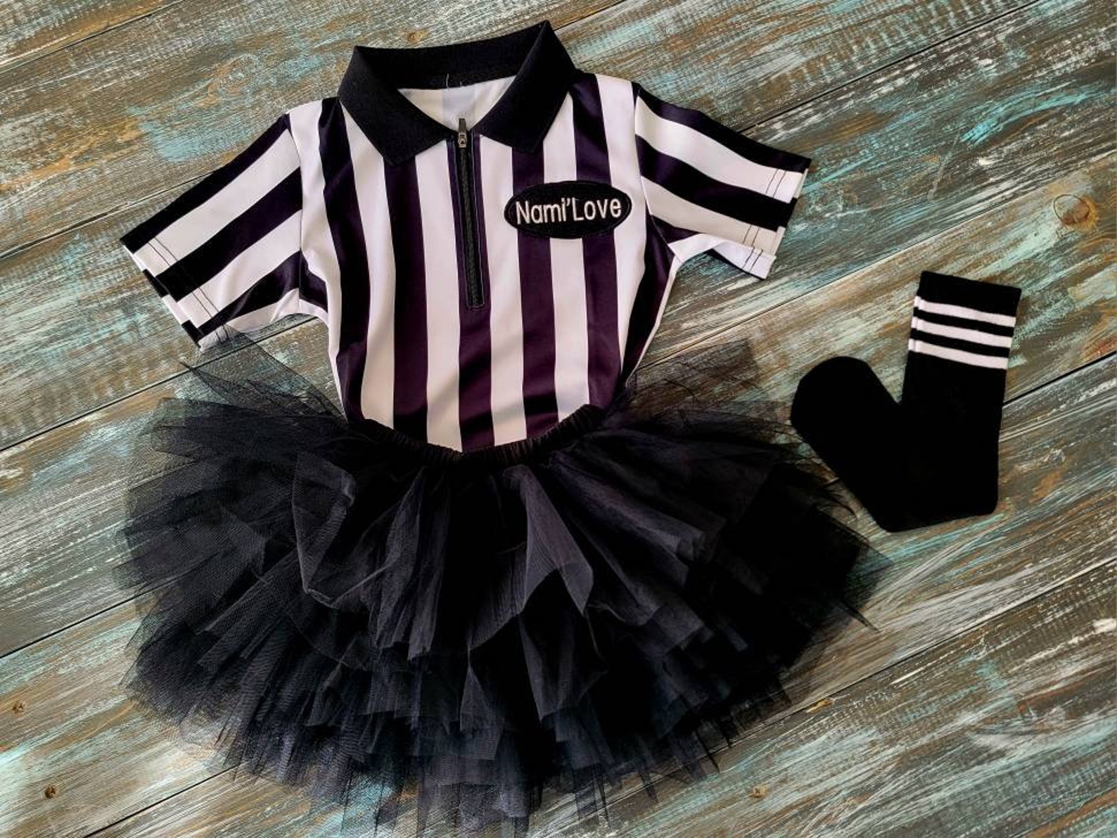 Kids' Referee Costume Set: Shirt, Skirt, and Socks - Etsy