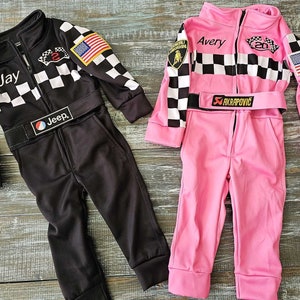 Kids Car Racing Suit, Driver Racing Suit, Pilot Suit, Baby Race Suit ...
