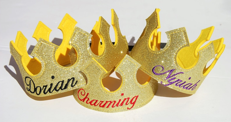 Personalized King Crown/ Knight Crown/prince Crown/ Felt Crown - Etsy