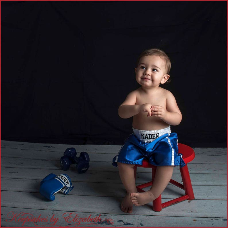 Baby Boxing Set Gloves +shorts Personalized+champion Belt - Etsy