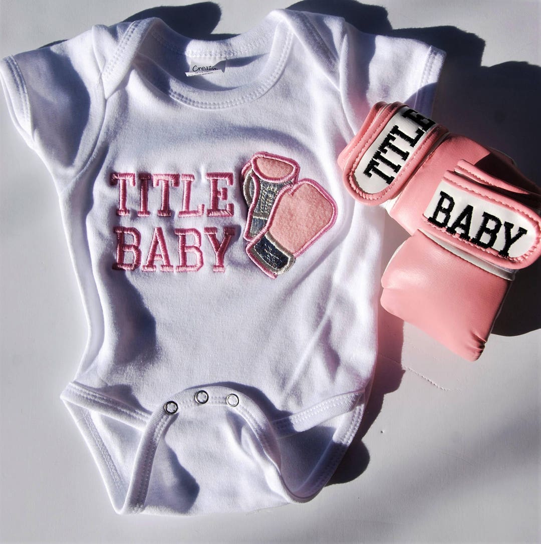 Baby Champion Starter Kit: Personalized Bodysuit and Gloves Set - Etsy