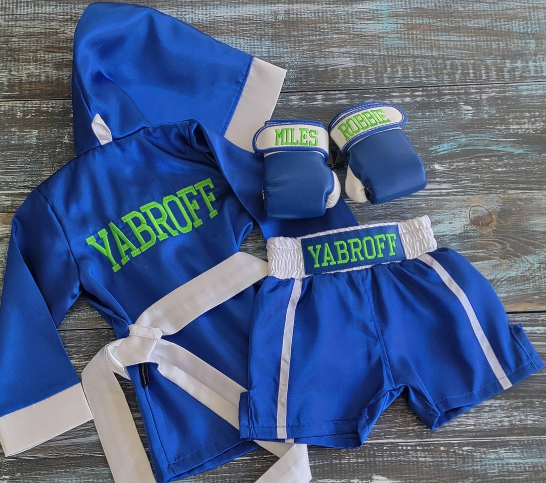Spooky Knockout Baby Halloween Boxing Set: Robe, Shorts and Gloves, All ...