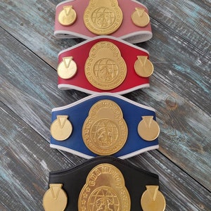 Melissa's Stitches Signature Boxing Champion Belt With Metal Plates - Etsy