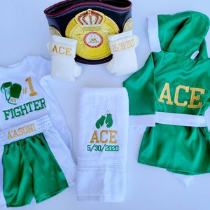 Champion's First Birthday: Complete Baby Boxing Set - Etsy