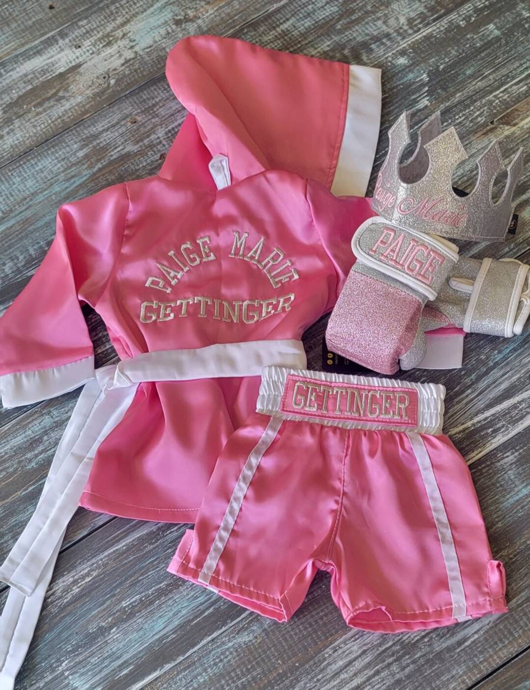 Royal Baby Boxing Set: Personalized Robe, Shorts, Gloves, and Crown - Etsy