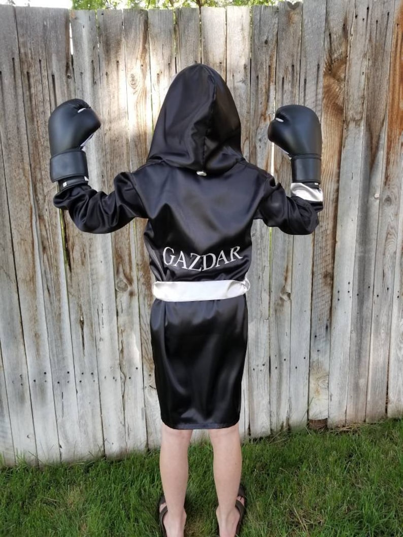 Adult and Youth Boxing Robe Shorts and Gloves Fighter Set - Etsy