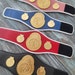 Melissa's Stitches Signature Boxing Champion Belt With Metal Plates - Etsy