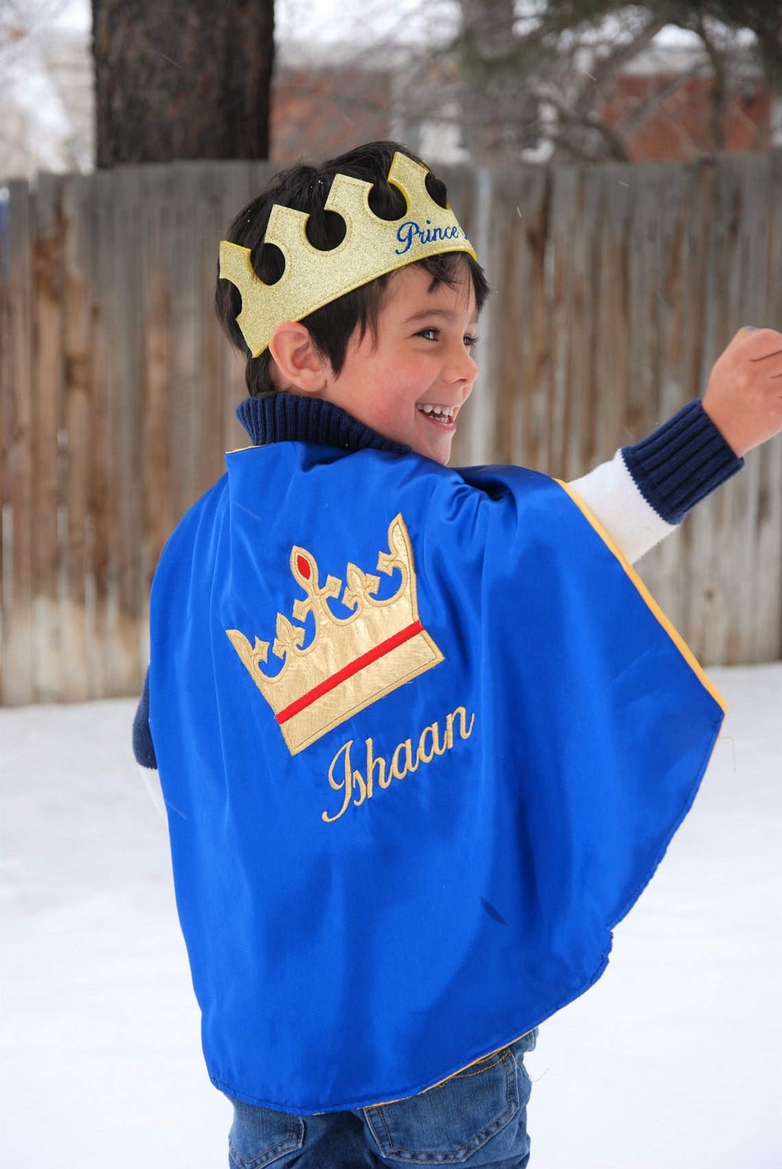 Kids King Cape and Crown Personalized / Prince Cape/custom - Etsy