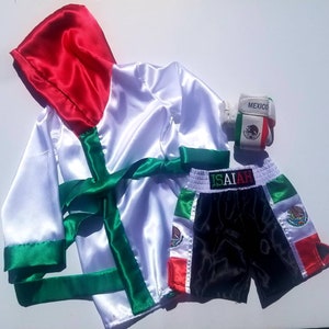 Baby Boxing Set: Mexican Pride - Personalized Robe, Shorts, and ...