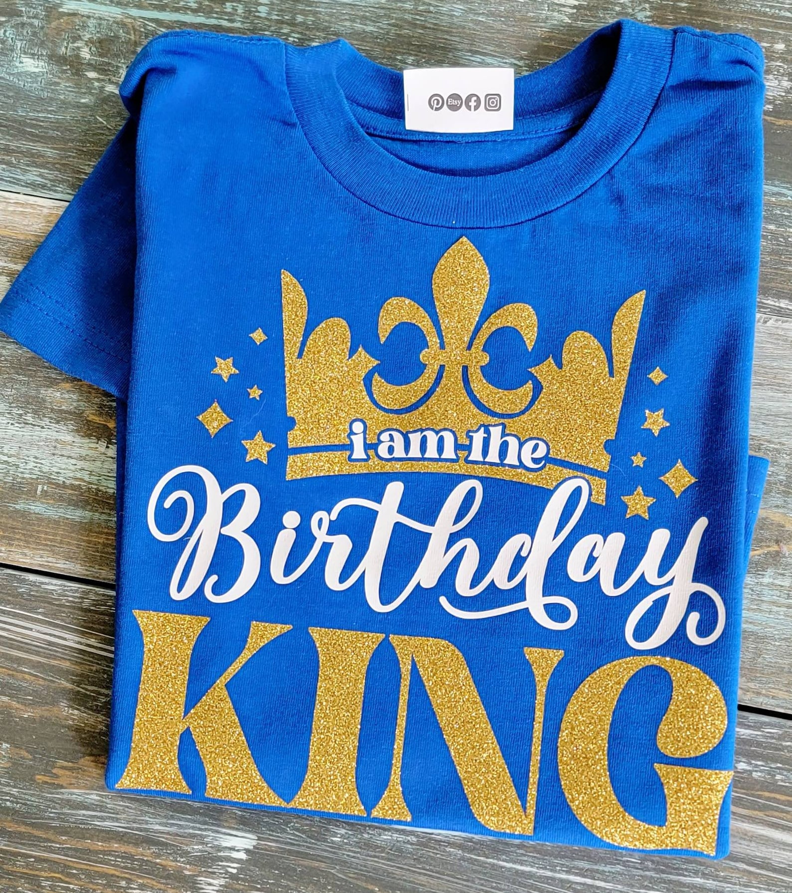 Baby King Capet-shirt and Crown Set - Etsy