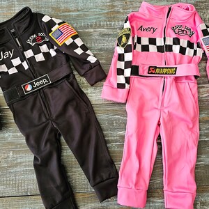 Kids Car Racing Suit, Driver Racing Suit, Pilot Suit, Baby Race Suit ...