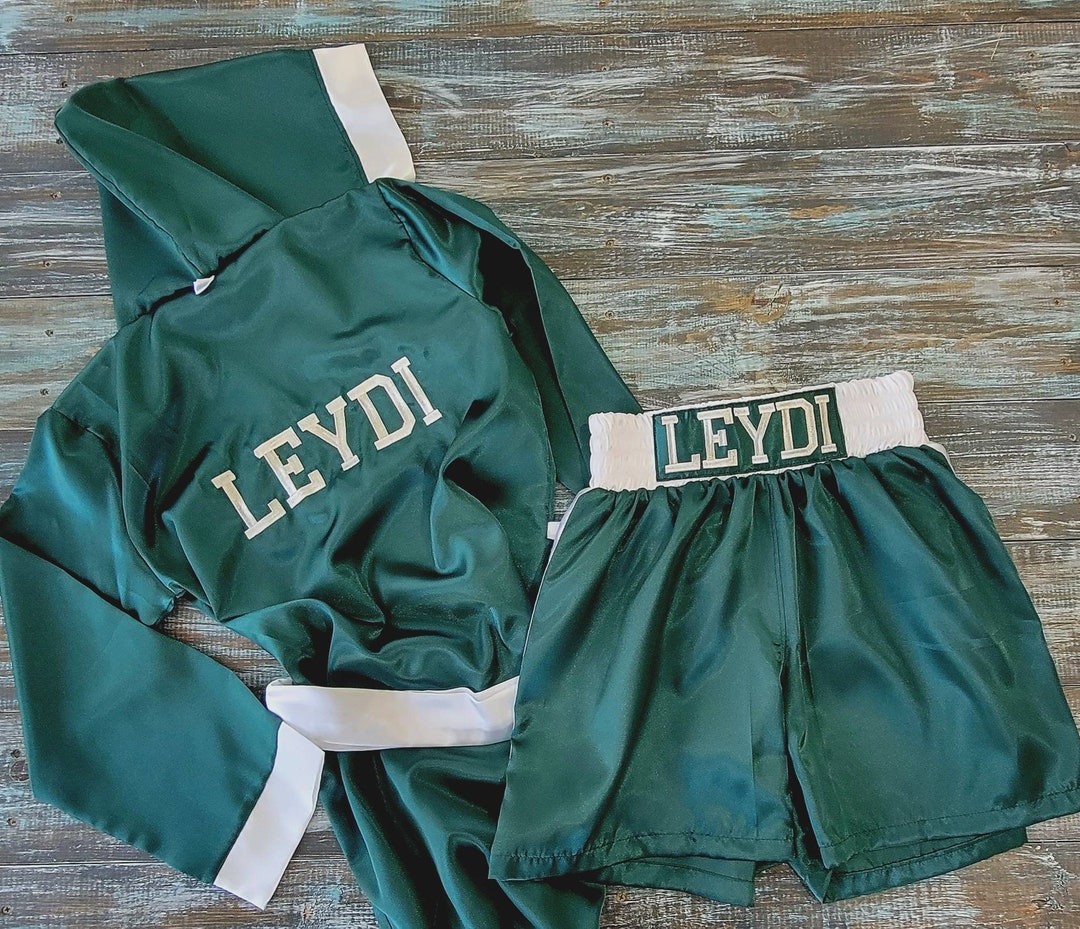 Personalized Adult Boxing Set: Robe, Shorts, and Gloves - Etsy