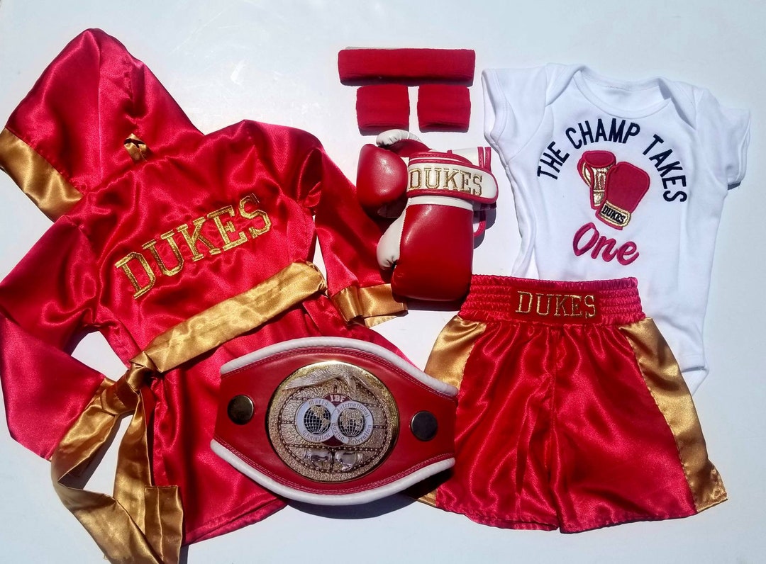 Champion's First Birthday: Complete Baby Boxing Set - Etsy