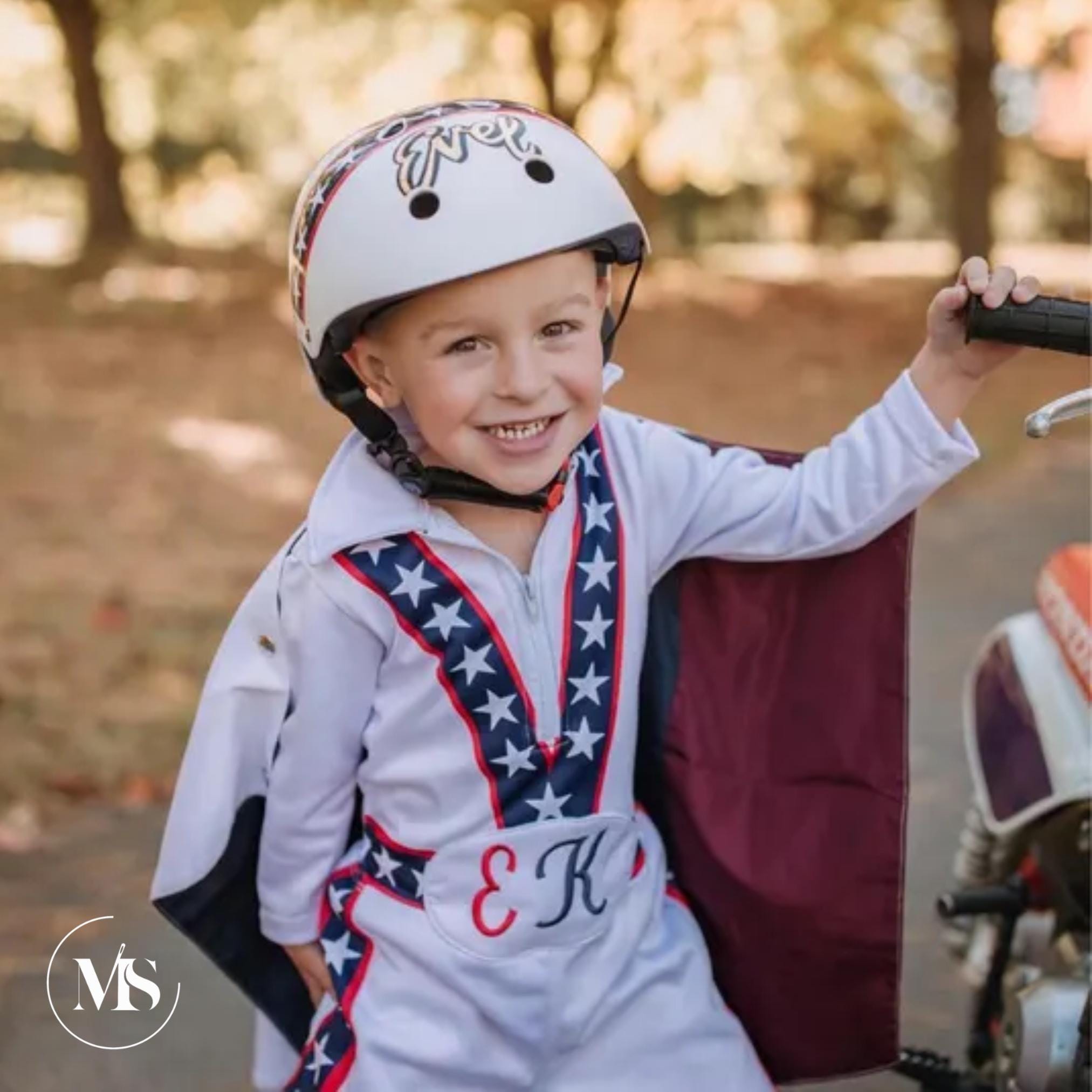 Kids Evel Knievel Costume | Daredevil Jumpsuit & Cape | Toddler ...