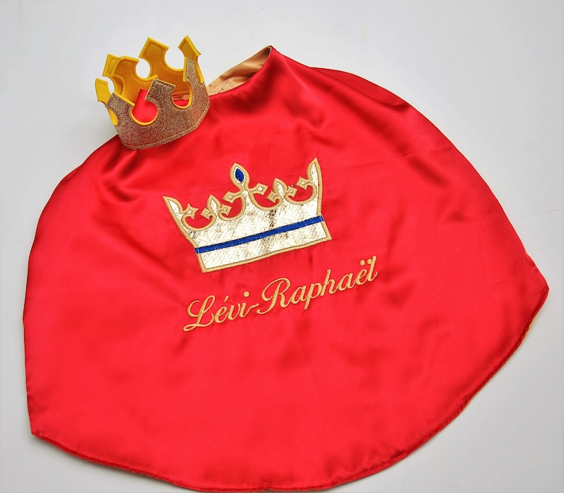 Kids King Cape and Crown Personalized / Prince Cape/custom - Etsy