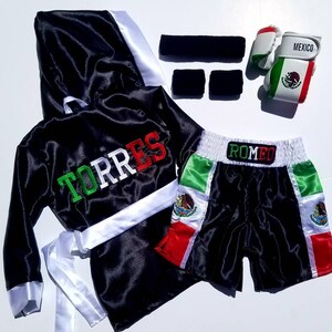 Mexico/puerto Rico Baby Boxing Set: Gloves, Shorts and Gloves - Etsy