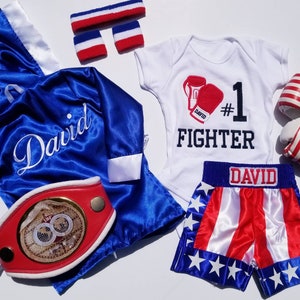Knockout First Birthday: Baby Boxing Fighter Set - Etsy