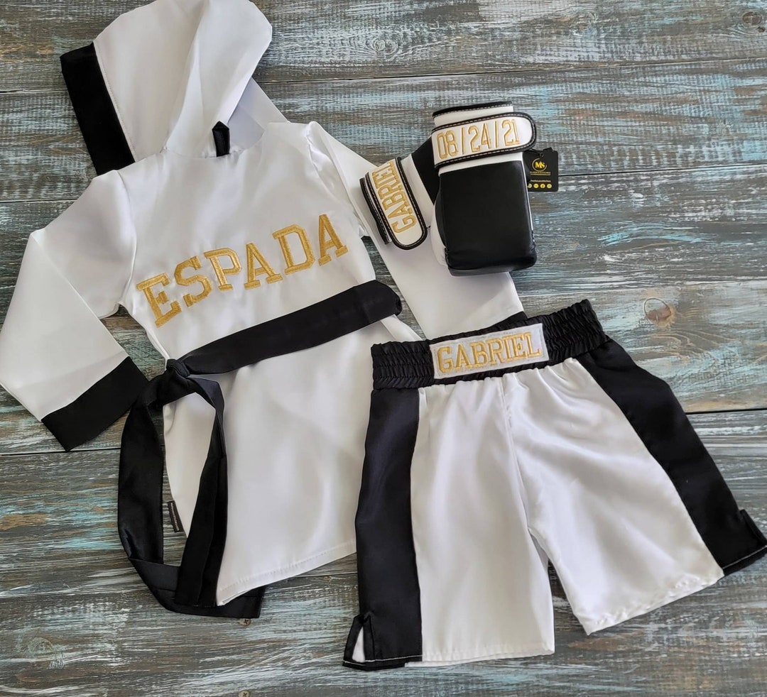 Ultimate Personalized Baby Boxing Set: Robe, Shorts, and Gloves! - Etsy