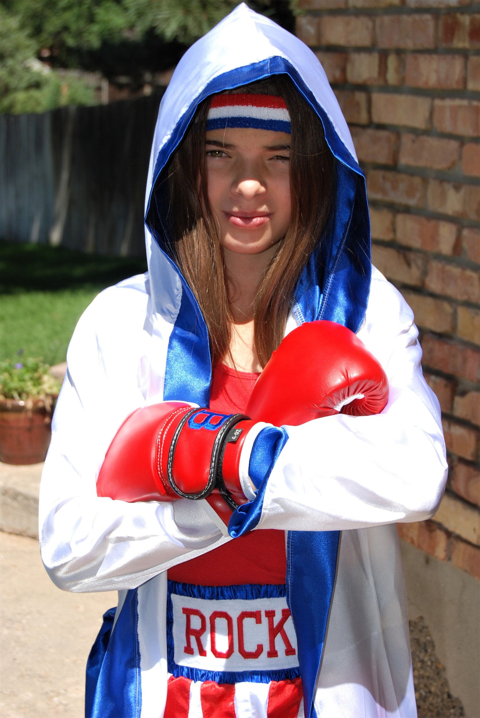 Youth Boxing Fighter's Complete Attire: Robe, Shorts, and Gloves Set - Etsy