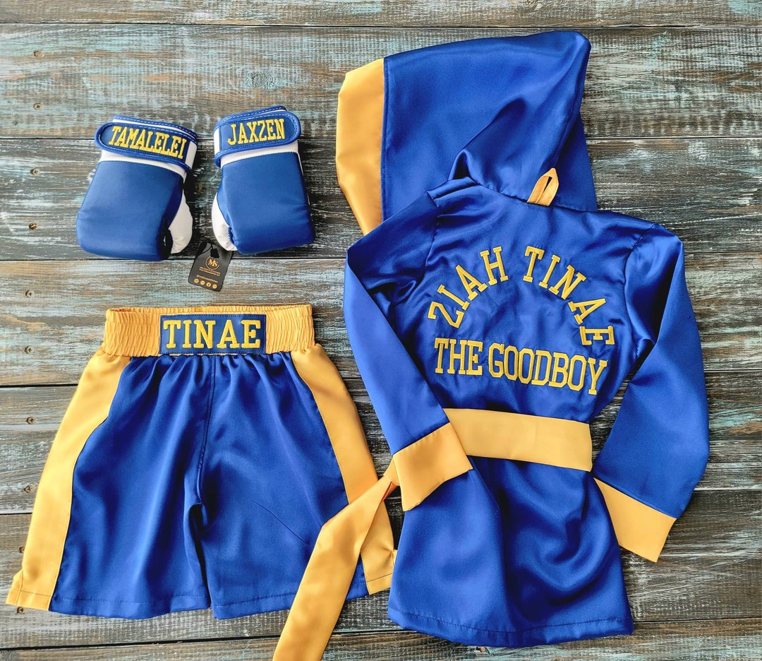 Ultimate Baby Boxing Set: Personalized Robe, Shorts, and Gloves - Etsy