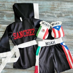 Mexico/puerto Rico Baby Boxing Set: Gloves, Shorts and Gloves - Etsy