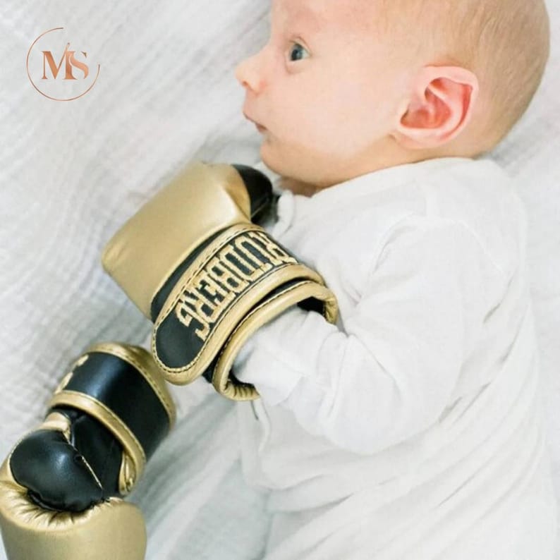 Personalized Baby Boxing Gloves With Embroidered Name | Wearable Infant ...