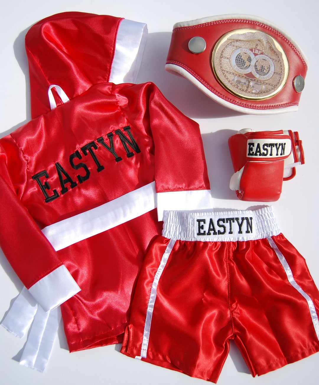 Halloween Baby Boxing Costume: Personalized Robe, Shorts, and Gloves - Etsy
