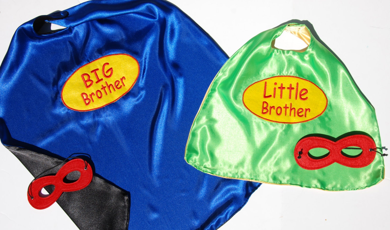 Big Brother AND Little Brother SET 2 Capes and 2 Masks - Etsy