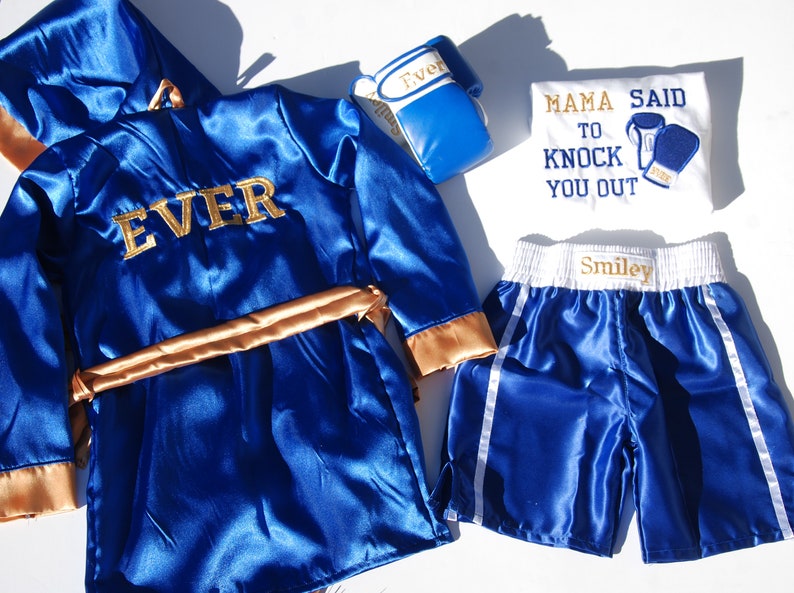 Champion Baby: Personalized Boxing Set With Robe, Gloves, Shorts, and ...