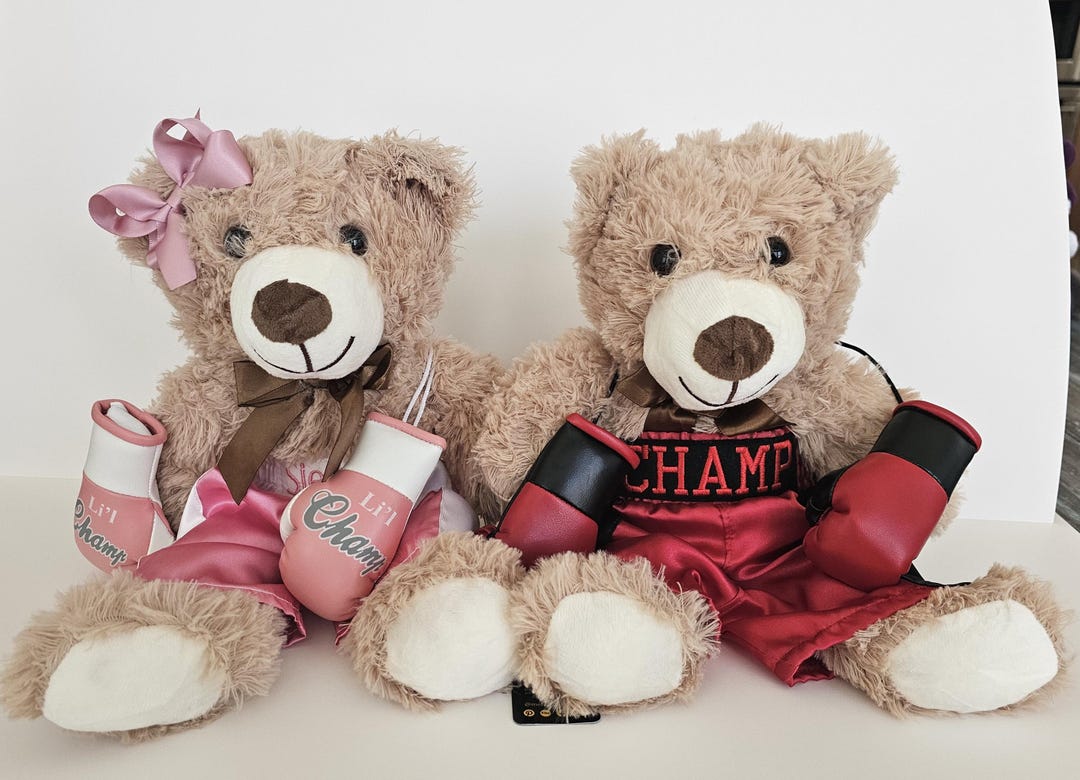 Baby Plush Bear With Boxing Personalized Shorts and Mini Gloves - Etsy