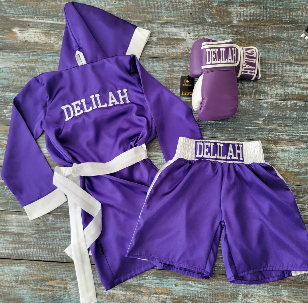 Champion Youth Boxing Set: Robe, Shorts, and Gloves - Etsy