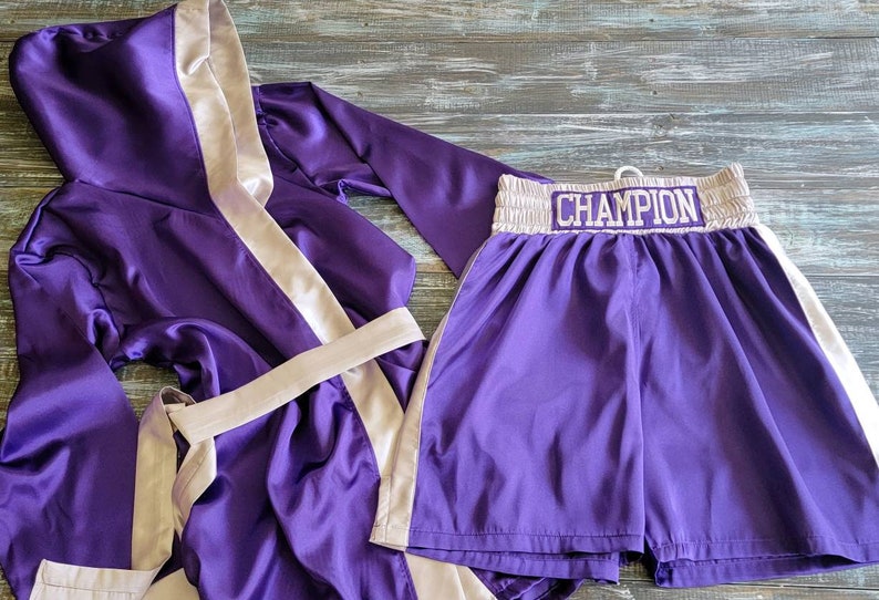 Adult Boxing Robe and Shorts Set – Unleash Your Inner Champion! (gloves ...