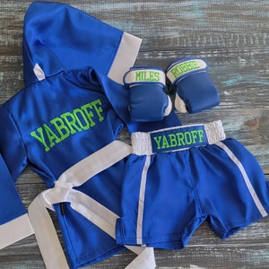 Preemie Champ: Personalized Baby Boxing Robe, Shorts, and Gloves Set - Etsy