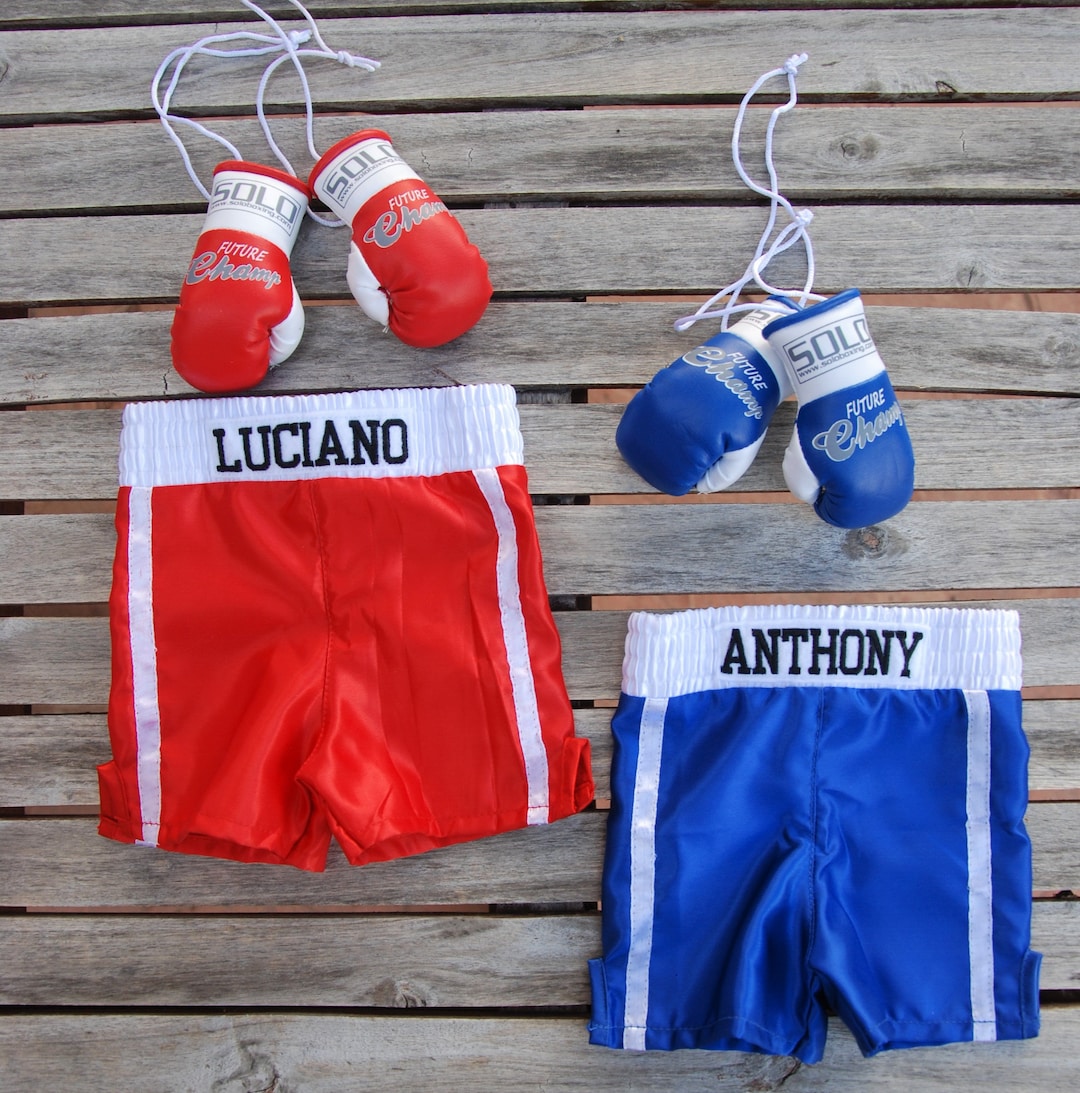 Personalized Twins Boxing Set: Prop Gloves and Shorts for Dynamic Duos ...