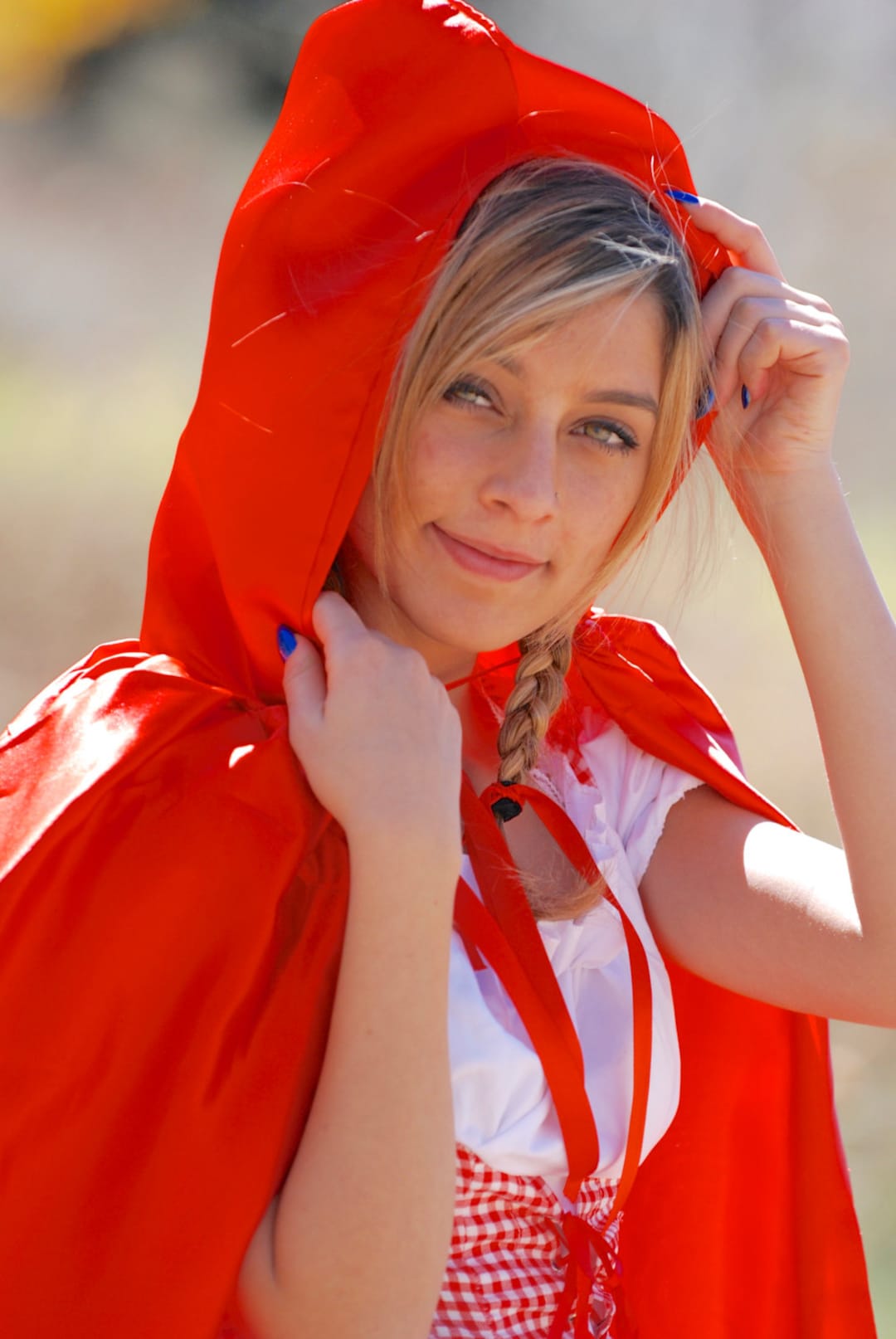 Red Riding Hood Satin Cape - Etsy